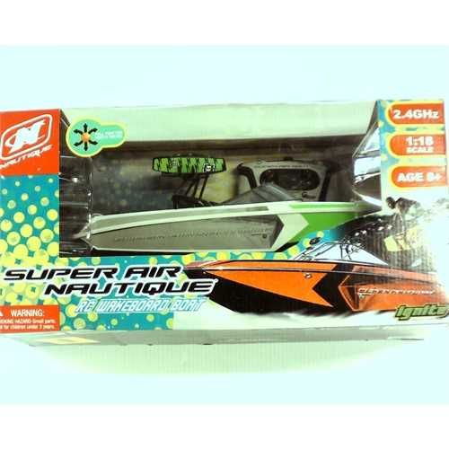 Ignite Remote Control (RC) Wakeboard Boat - 1:18 Scale - Blue & Black ...